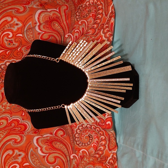 Body Central | Jewelry | Body Central Gold Tone Large Bib Style ...